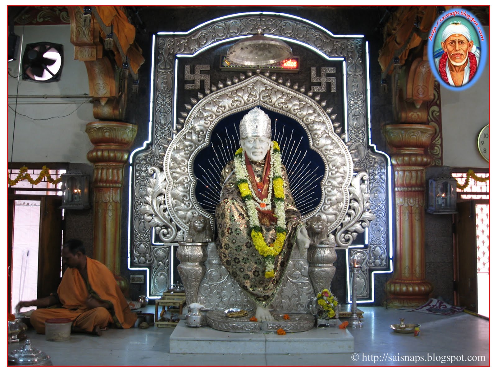 Sai Wallpaper: Sri Shirdi Sai Baba Sansthan, Bagh Amberpet, Hyderabad.