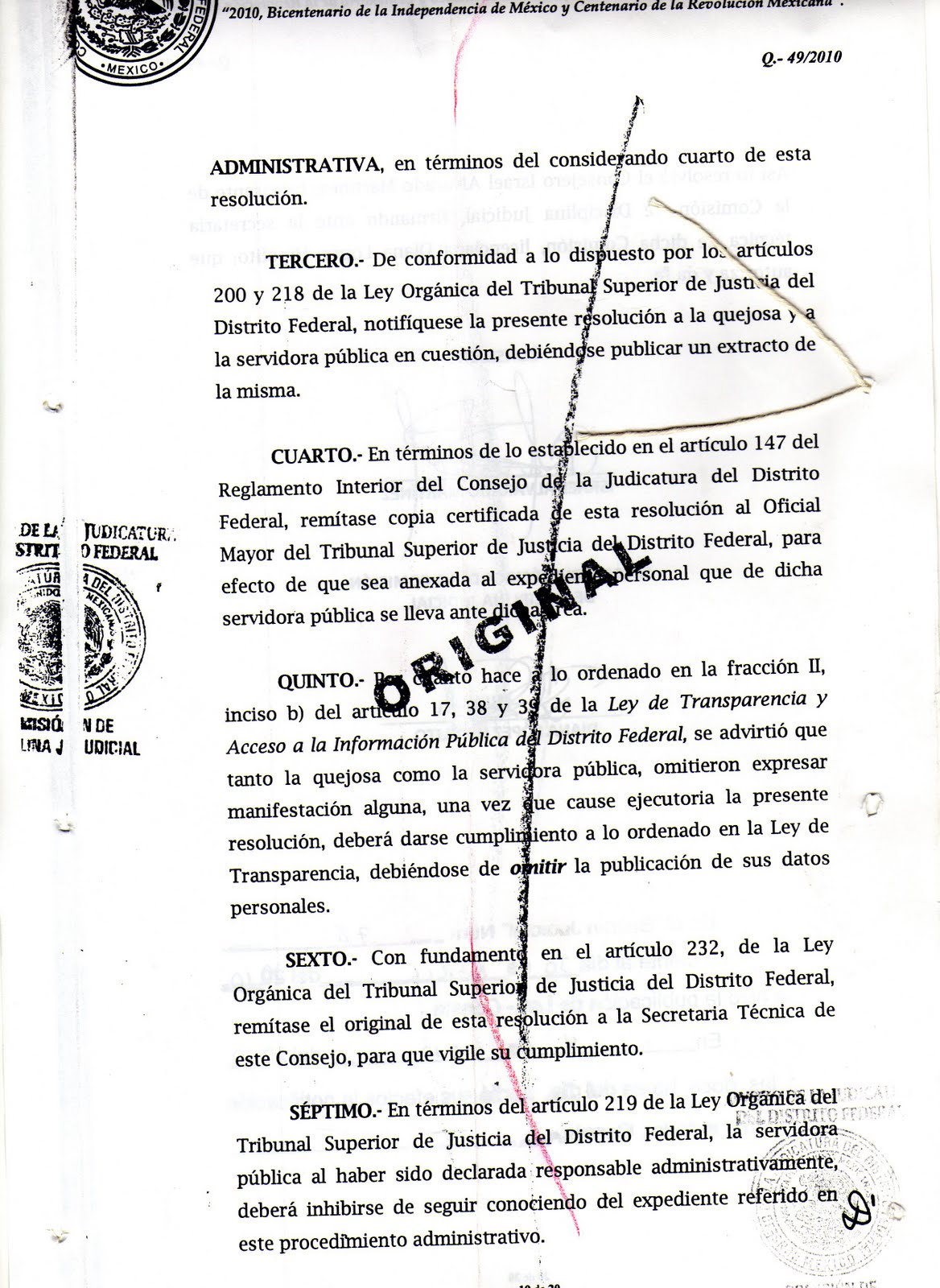 Muestras de documentos legales mexicanos