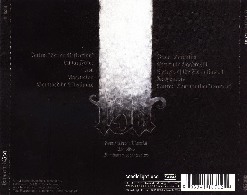 Metal y Anime 2010: Enslaved - 2004 - Isa