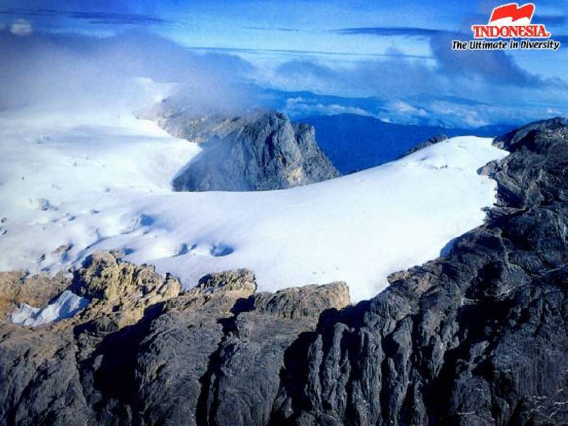 Snow snow in Indonesia!