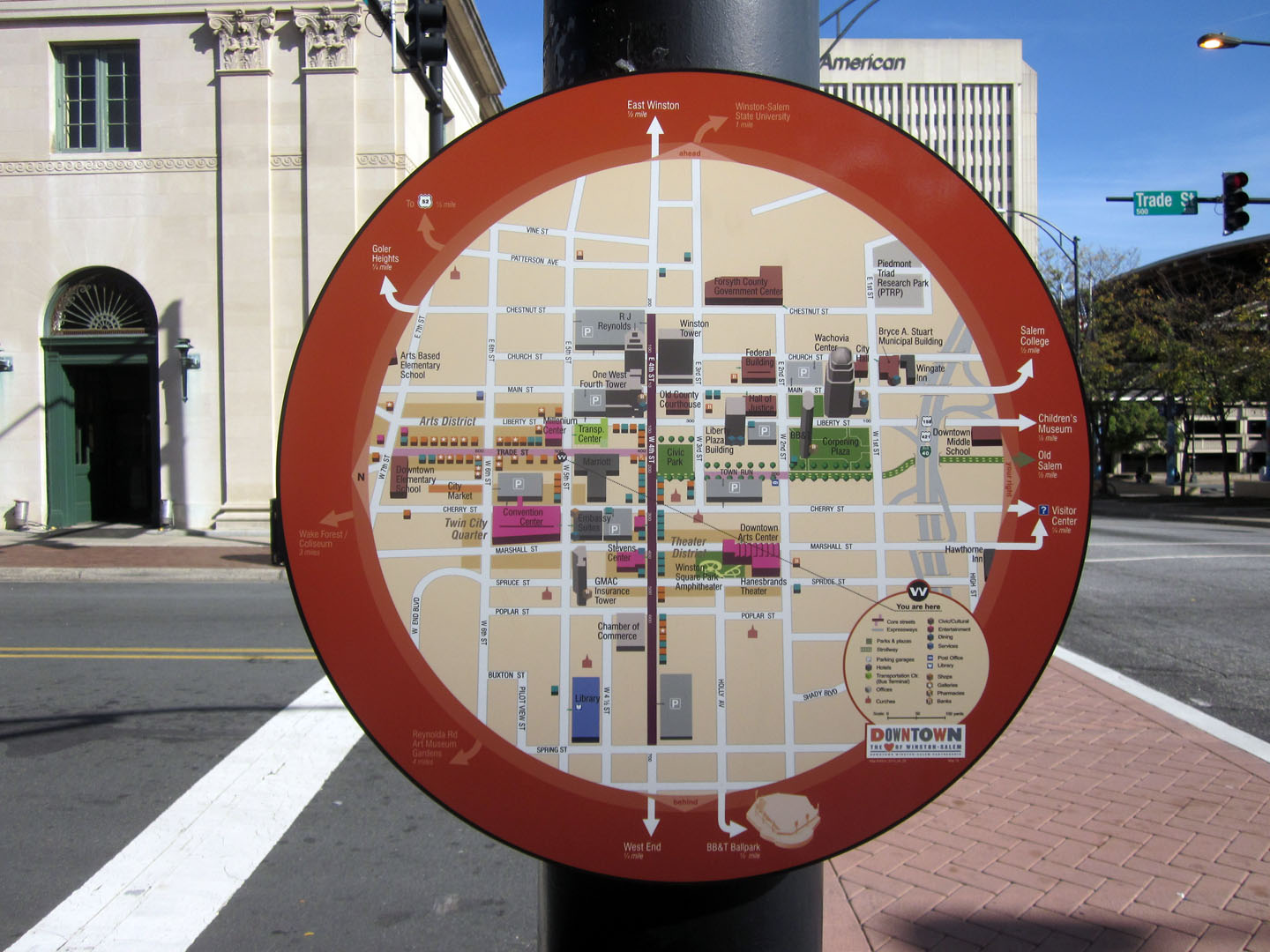 Walking and Talking in Winston...: New improved downtown signs