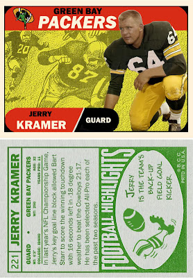 Bob Lemke's Blog: New Custom Card : 1968-style Jerry Kramer