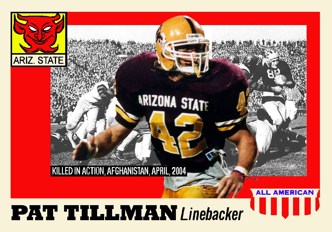 Bob Lemke's Blog: Pat Tillman made Hall of Fame, my custom card set