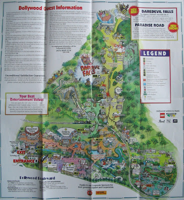 NewsPlusNotes: Dollywood 1998 Map