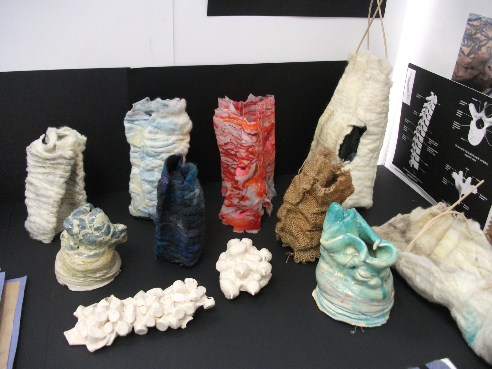 'Ruffled' mixed media: Year 1 Contemporary Applied Arts