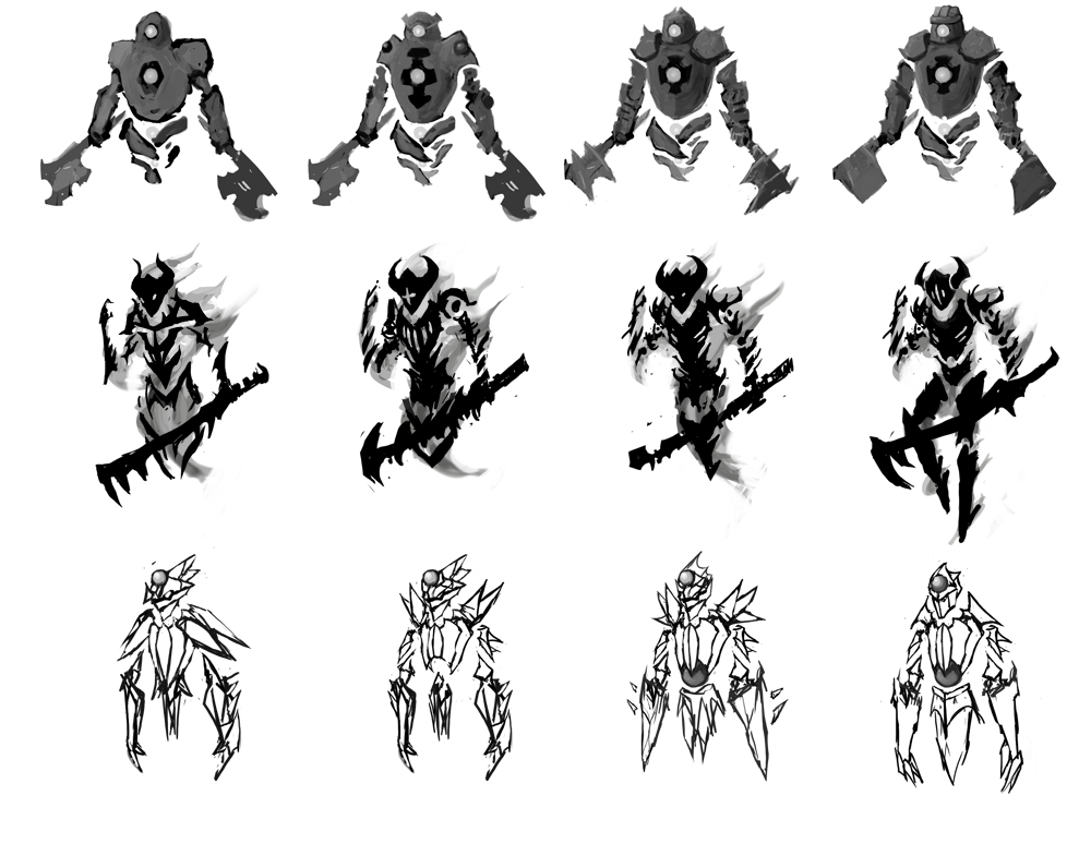 Drawing and Wandering: Elemental Golems