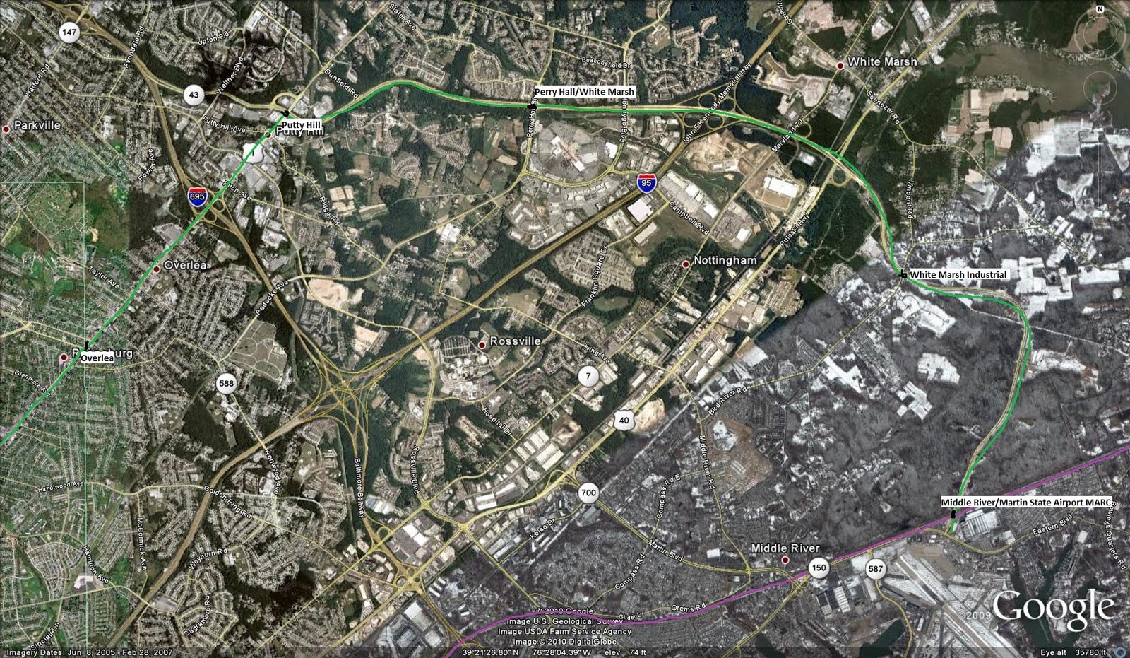 Baltimore City's Past Present and Future: New Rail Lines: Start ...