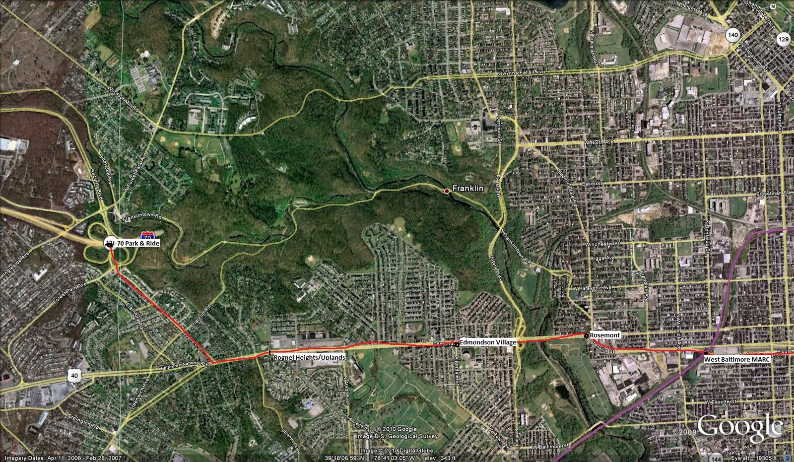 Baltimore City's Past Present and Future: New Rail Lines: Start ...