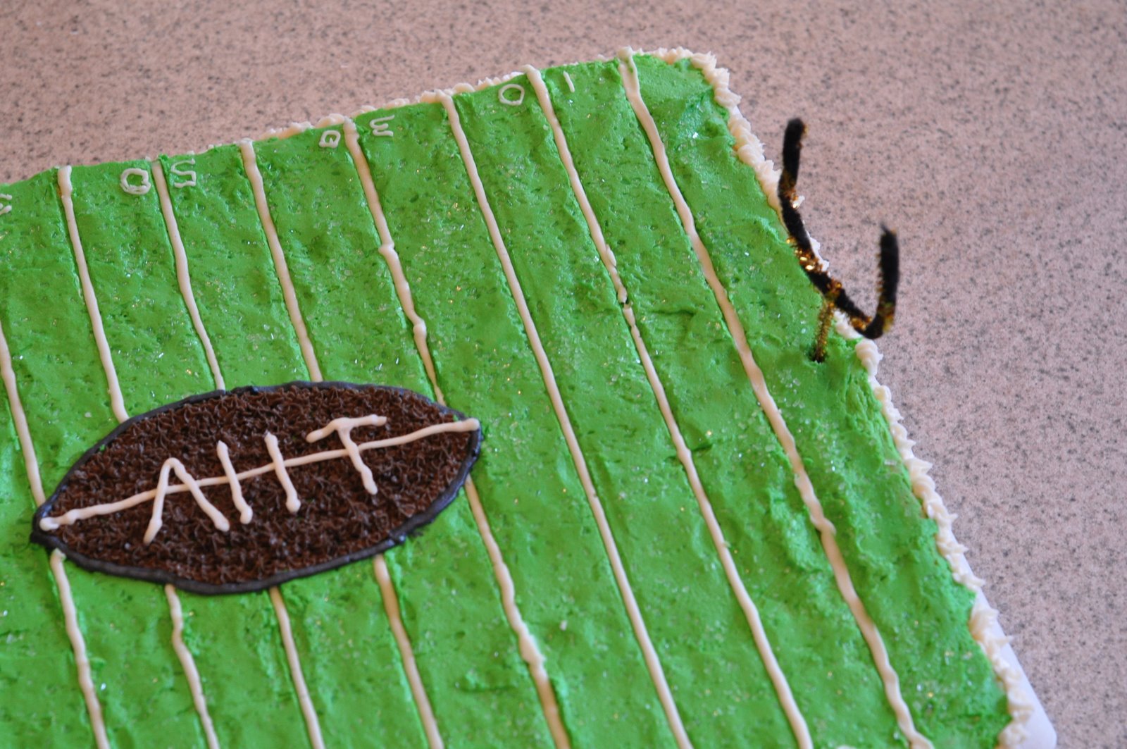 Dining Well: Football Field Cake