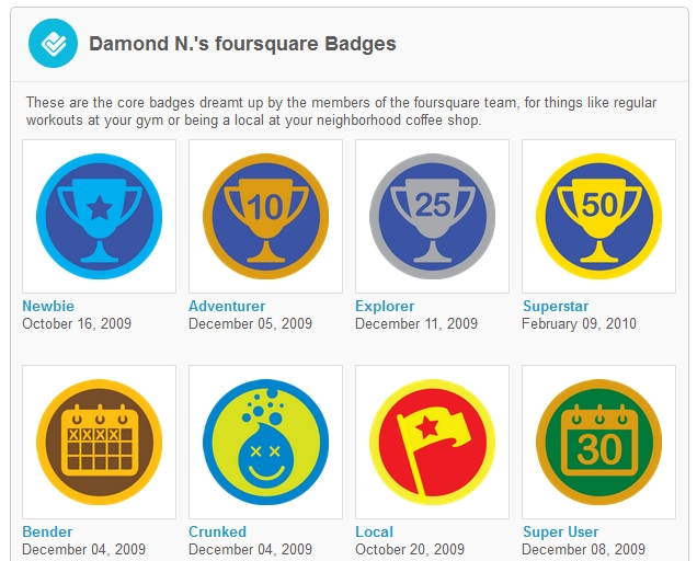 Unlock More Foursquare Badges Using Your Trophy Case ~ damondnollan.com