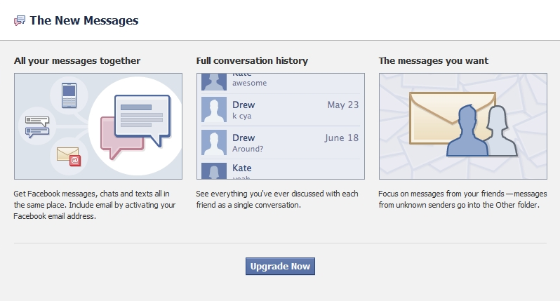 First Look: The New Facebook Messages ~ damondnollan.com