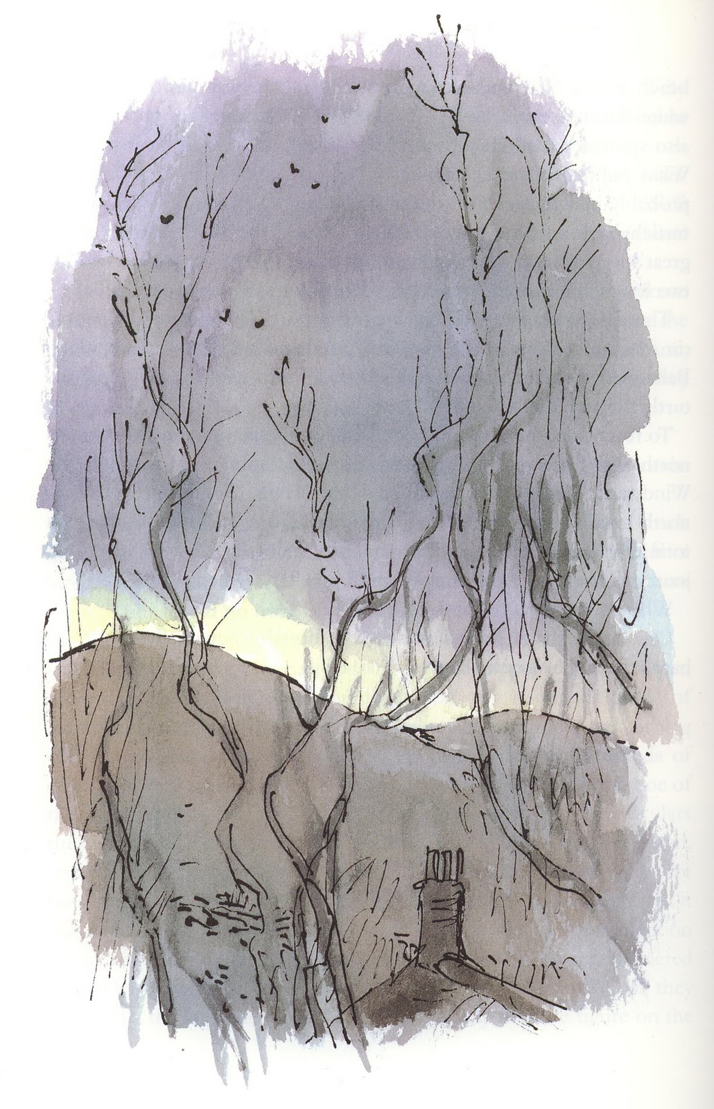 Drawing A Blank: Quentin Blake and landscapes.