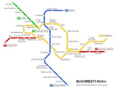 Harti metrou Bucuresti -Metrorex sa