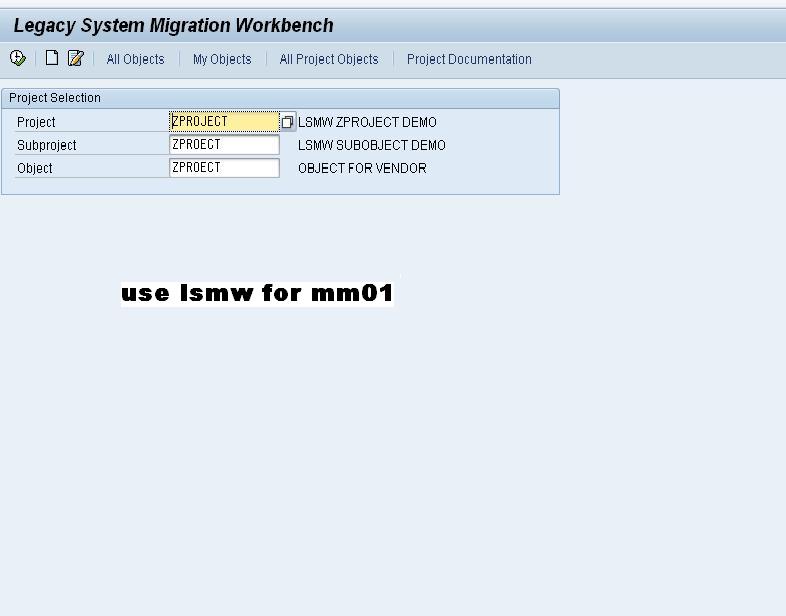 Systems in Seconds: LSMW - Legacy System Migration Workbench
