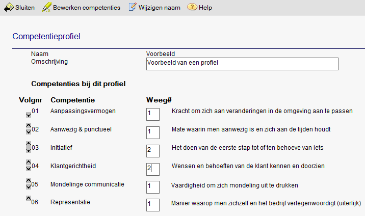 Slimme HRM met Personeelsgesprek.nl: Video: Competentieprofiel invoeren