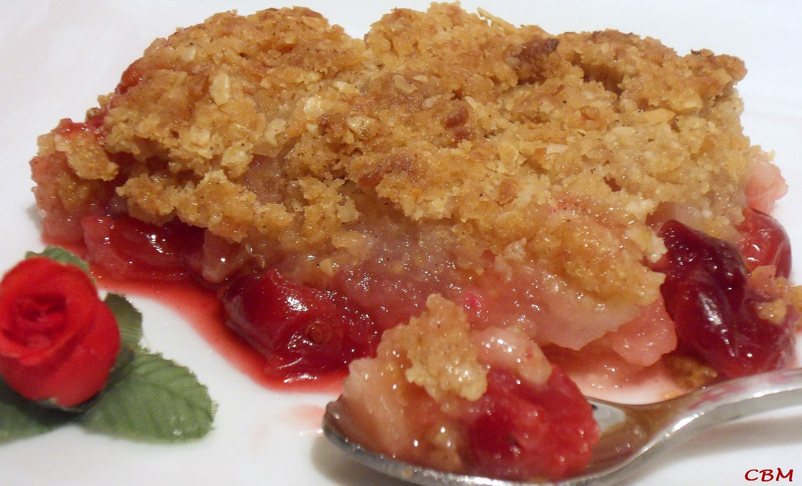 Dans la cuisine de Blanc-manger: Croustade aux pommes et aux canneberges