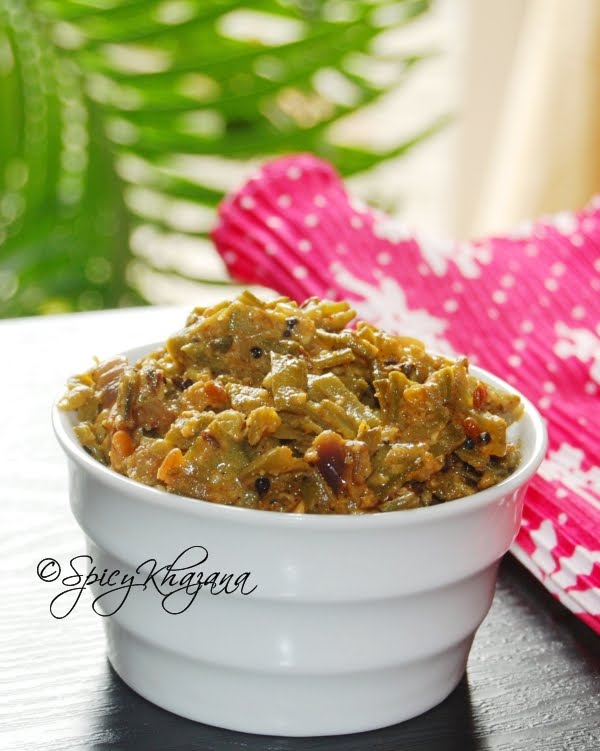 Khazana of my favorite recipes..: Spicy Avarakkai (Broad Beans) Fry