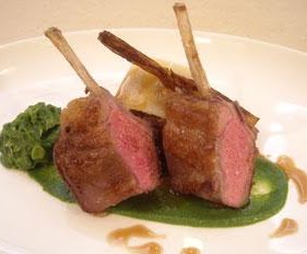 Exploits of an amateur...cook: Confit and Roast lamb with pea puree and ...
