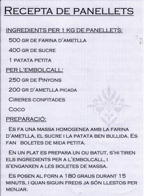 Petons amb gust: Els panellets