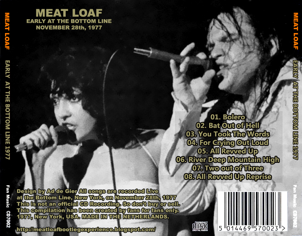 Meat Loaf Bootleg List
