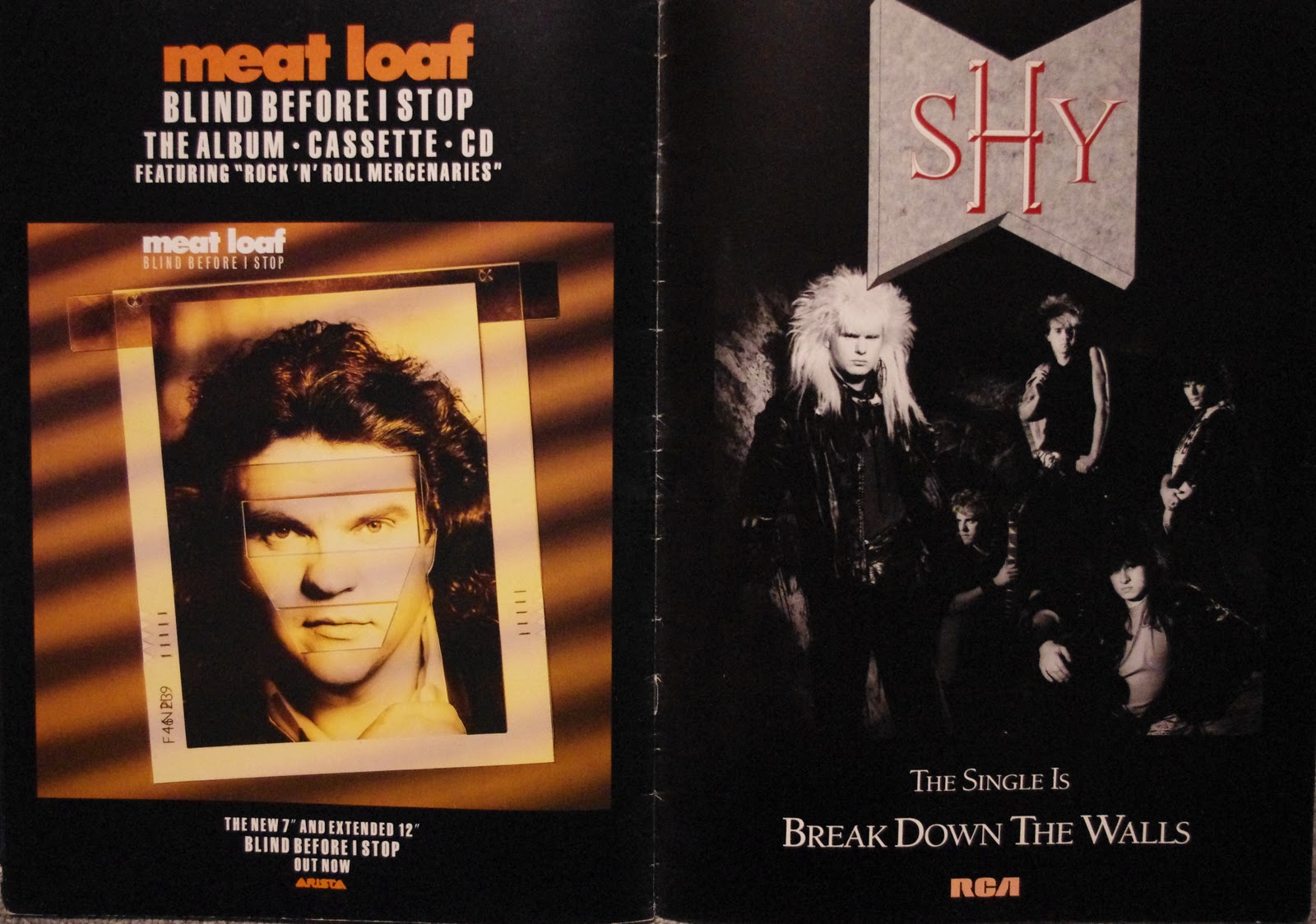 Meat Loaf - Vinyl, Singles 7"/12" and other stuff: Tour Program ---- 1987