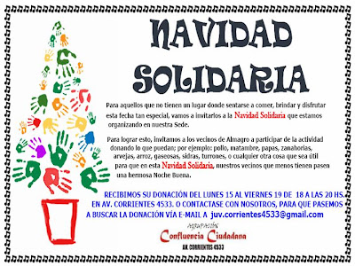Agrupación "Confluencia Ciudadana": Navidad Solidaria en Corrientes 4533
