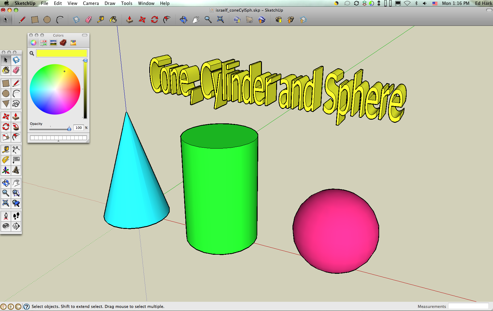 Middle School Computer Lab Blog: Geometric Shapes and Sketchup