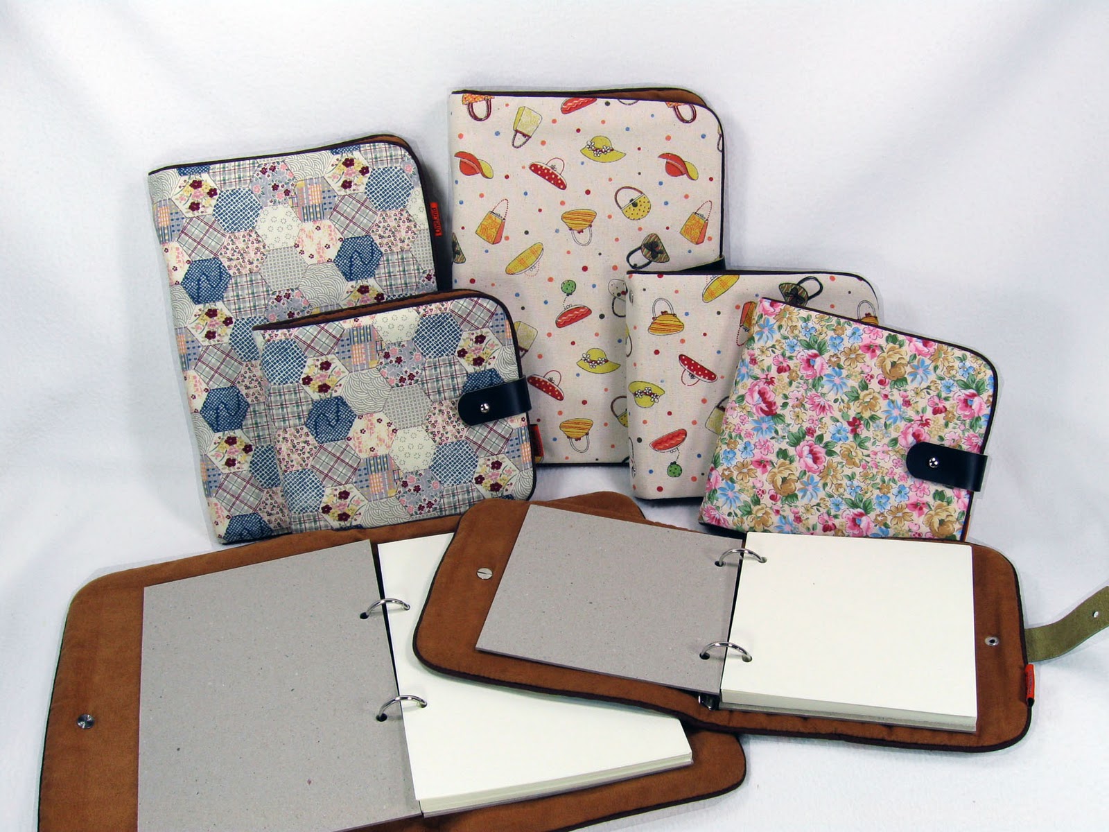TeddyThotz: Ring-Bound JOURNALS Wrapped in FABulous Fabrics
