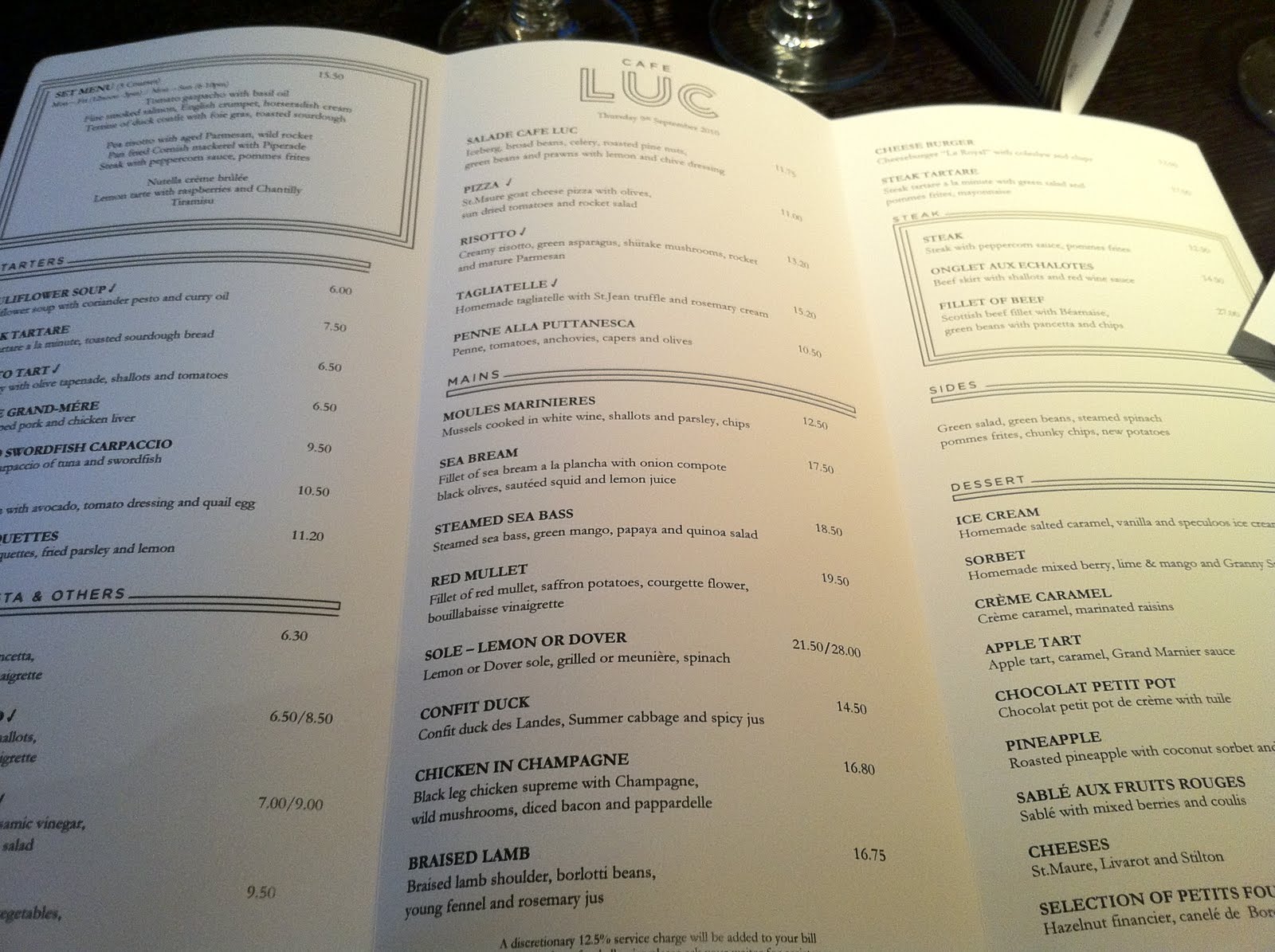 Cheese and Biscuits: Café Luc, Marylebone