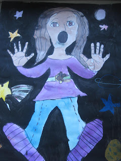 MaryMaking: Falling Back Into Space Portraits 2nd - 5th Grade