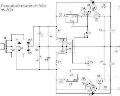 peruelectronics: Fuente de alimentación simétrica regulada y variable 0 ...
