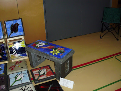 For the Love Of Benches Continued . . .: Stained glass bench