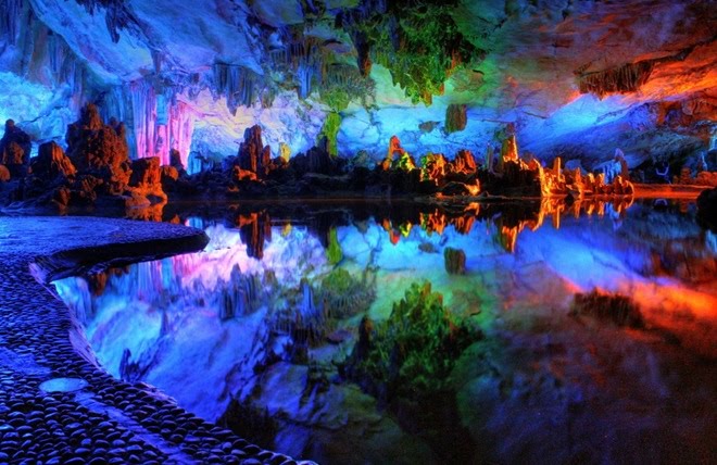 light color sound: colored caverns
