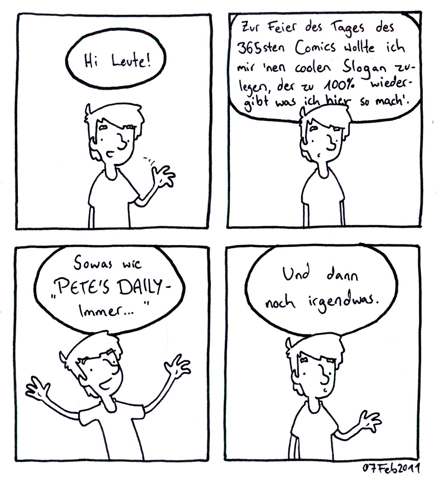 Pete's Daily: Der 365ste Comic
