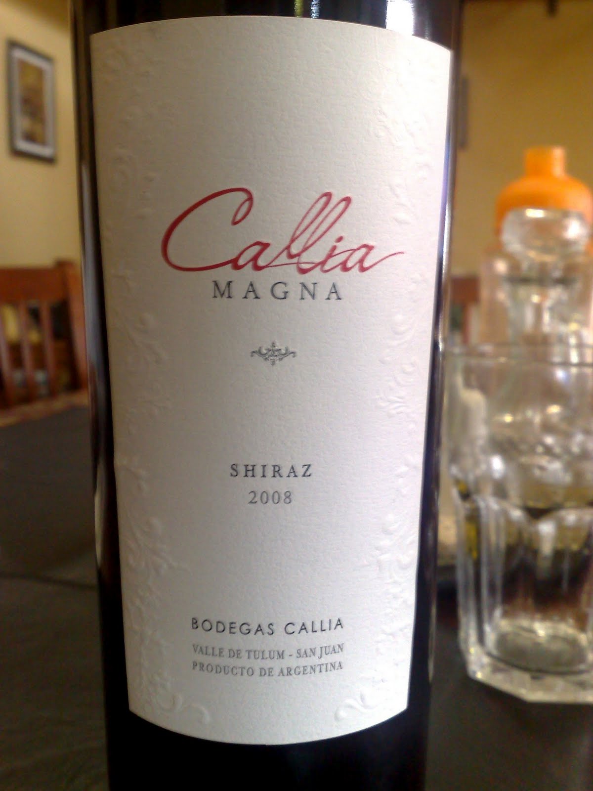 Argentina´s Wines Revisited by Miguel: Callia Magna, Shiraz 2008 ...