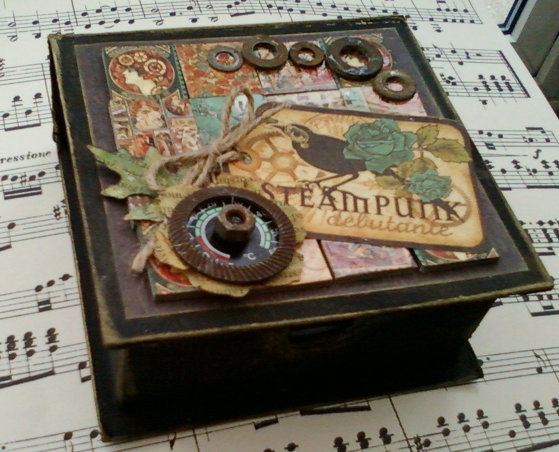 love of collage: steampunk box