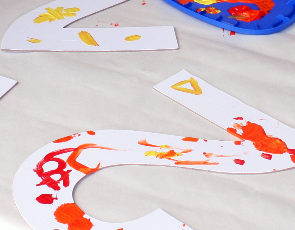 WallFry | Wall Art for Small Fry: Making Number 2s