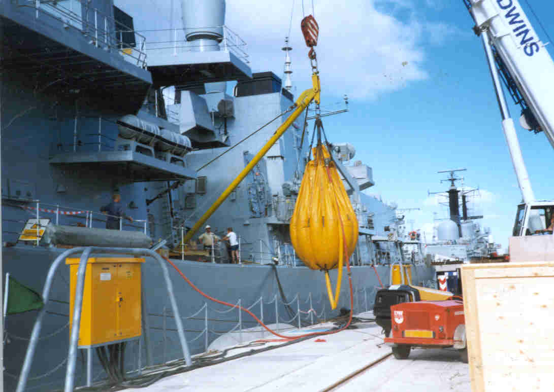 Water Weights: Innovative Way of Testing Underway Replenishment Systems ...