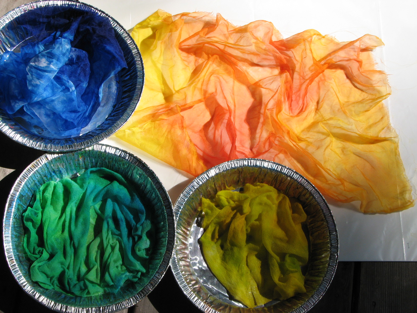 Sherrie loves color!: More silk painting adventures