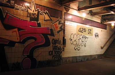 New York - History - Geschichte: 42nd Street lower subway level