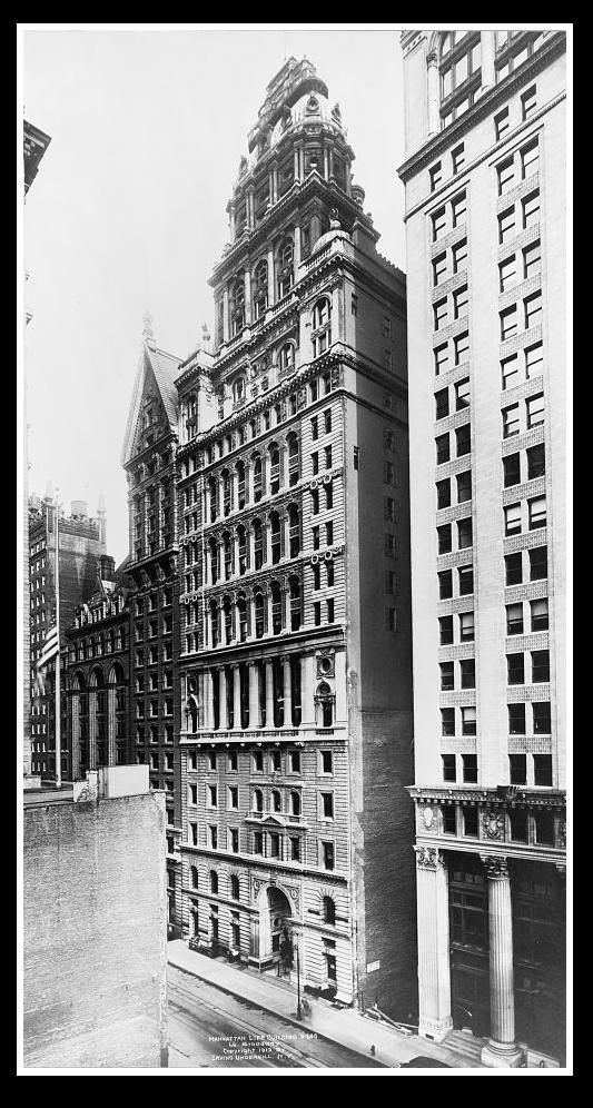 New York - History - Geschichte: Manhattan Life Insurance Building