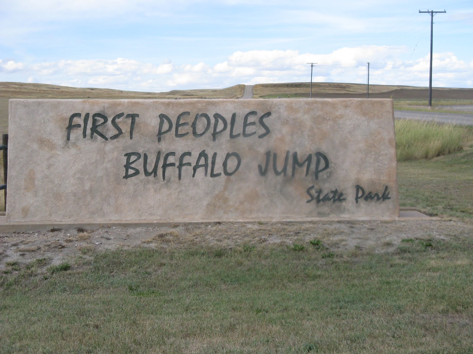Granny's Great Escape: FIRST PEOPLES BUFFALO JUMP, Ulm, MT
