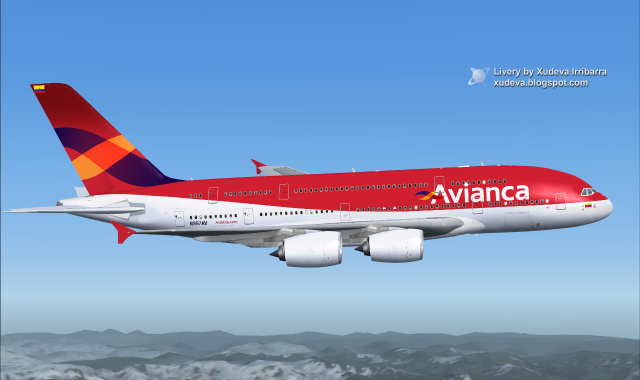 xudeva.blogspot.com: Avianca Colombia Airbus A380-861 N997AV