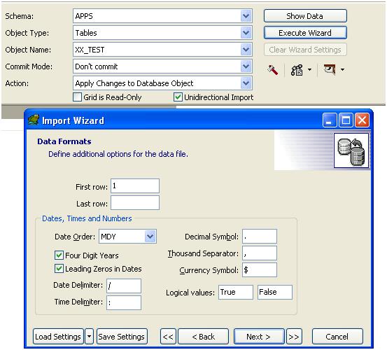 Oracle Database And Oracle Applications Loading Data From Excel To Oracle Tables Using Toad