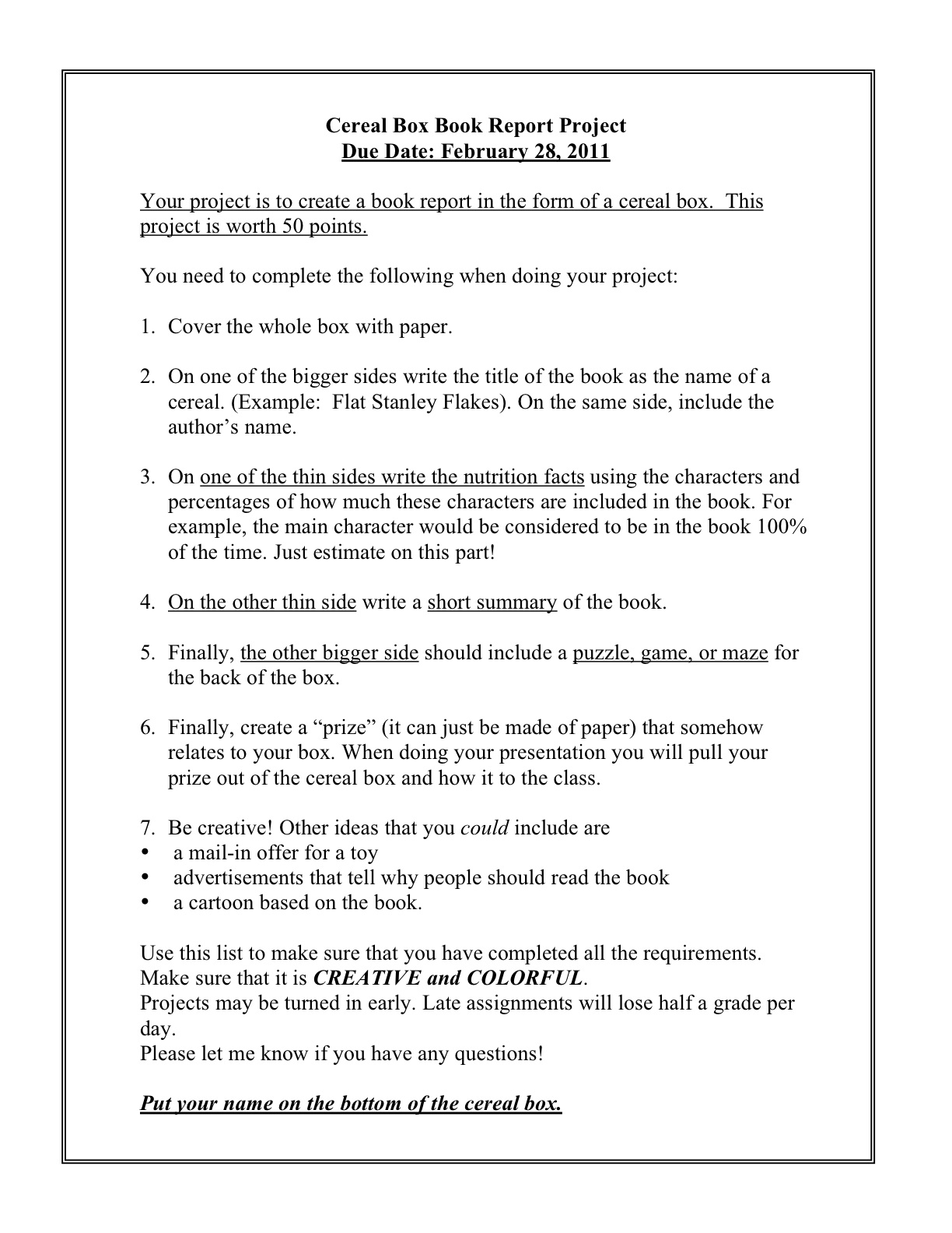 Ms. Mensing's Movie Stars: Quarter 3 Book Report