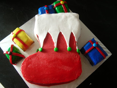Served with love: Christmas Stocking Cake