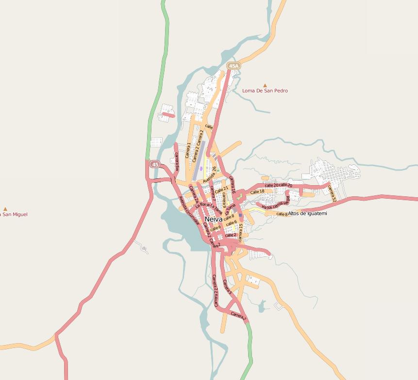 pedro felipe rivera vega: MAPA DE LA CIUDAD DE NEIVA