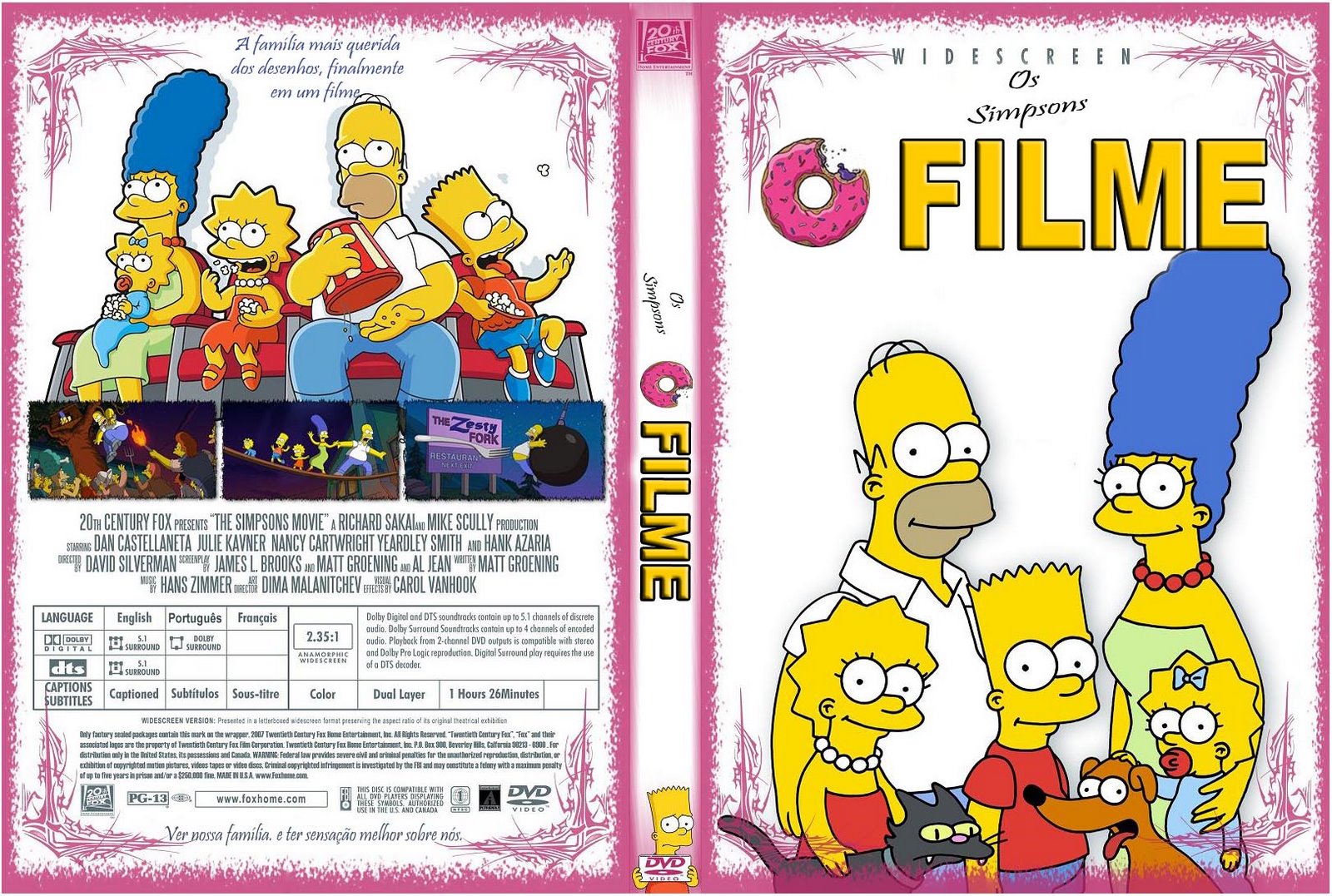 Capas Filmes Animação: Os Simpsons - O Filme