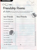 ELEMENTARY SCHOOL ENRICHMENT ACTIVITIES: FRIENDSHIP POEM
