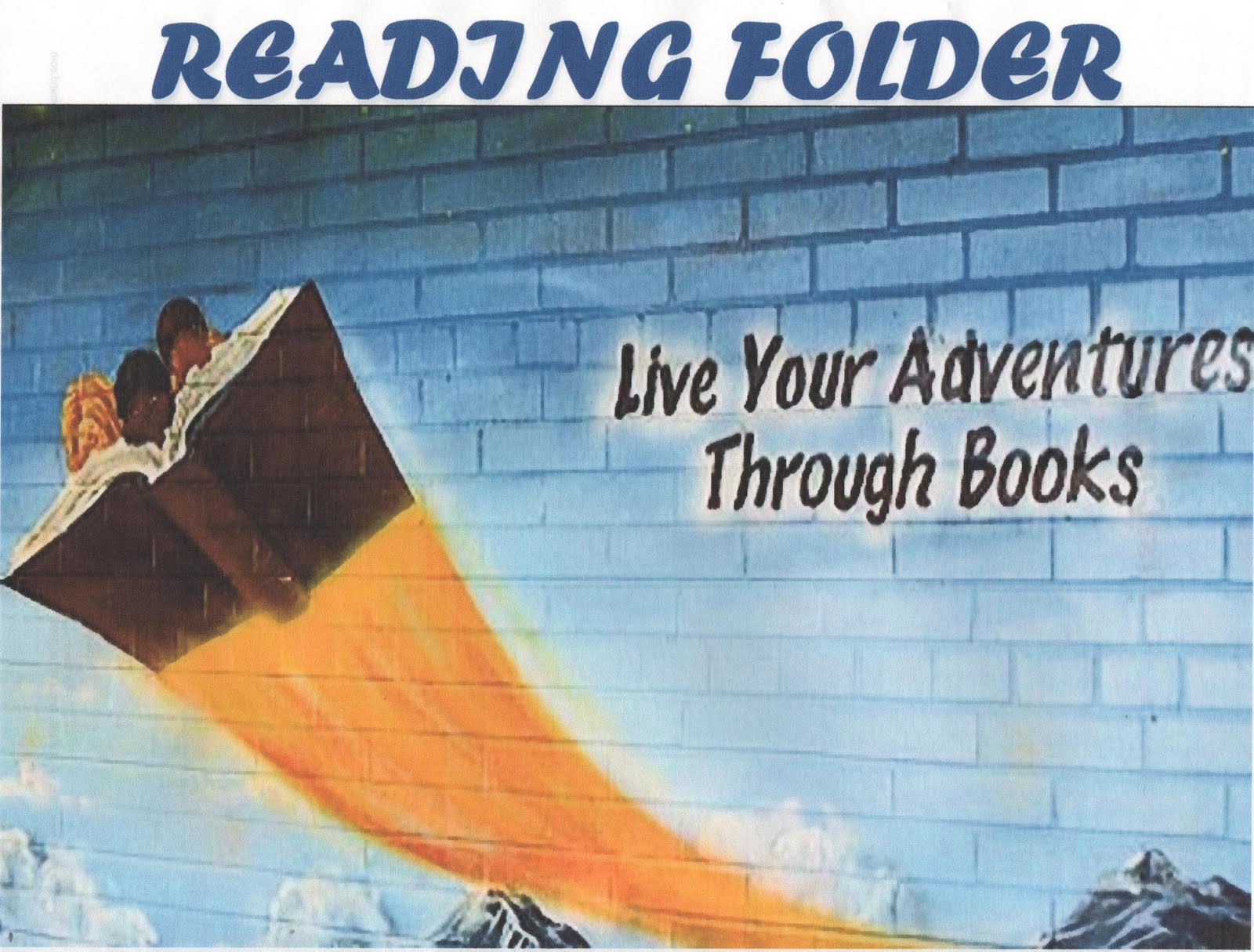 ELEMENTARY SCHOOL ENRICHMENT ACTIVITIES: READING FOLDER COVER